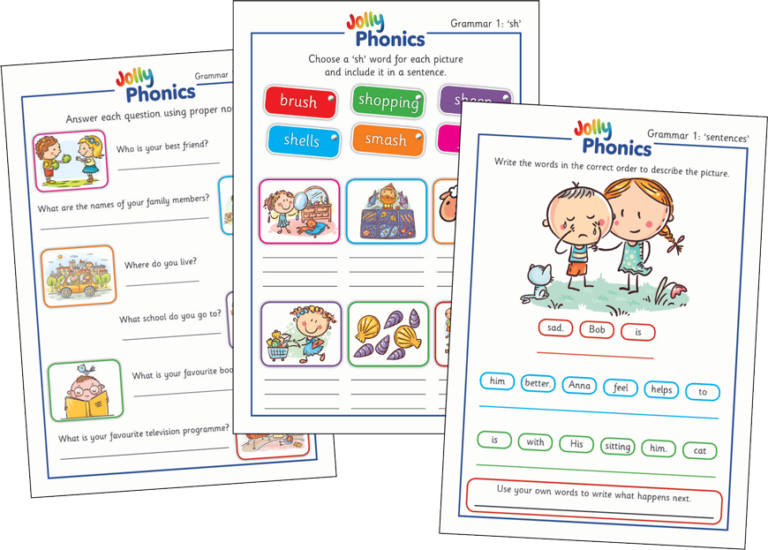 Resource bank for teachers and parents - Jolly Phonics & Grammar
